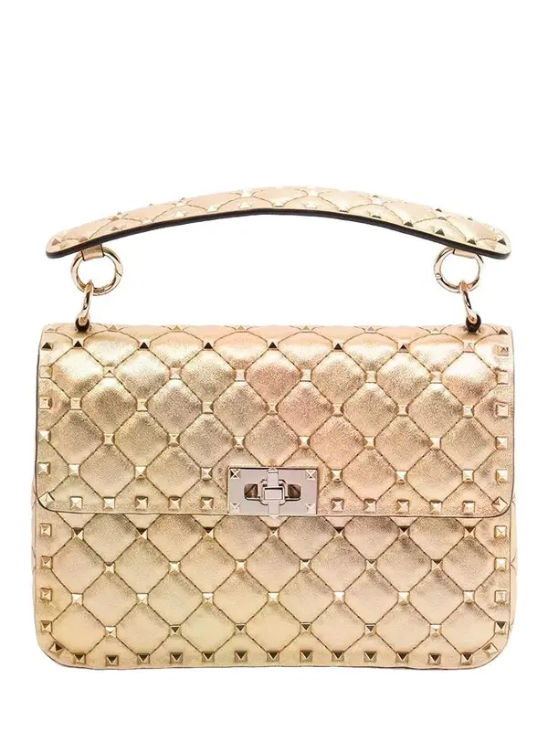 Valentino Garavani Rockstud Spike Shoulder Bag - Neutrals