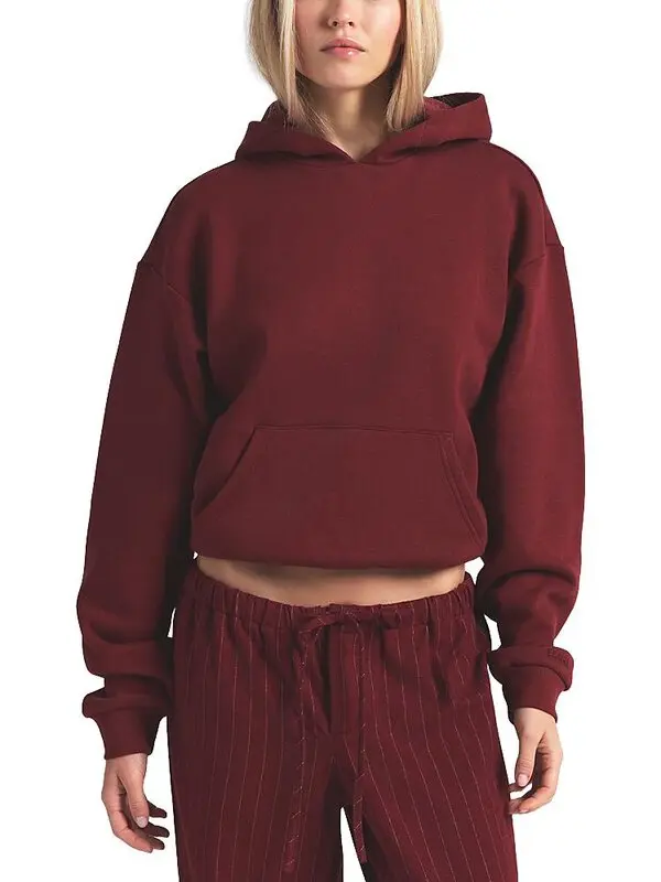 SKIMS Cloud Fleece Hoodie - Merlot