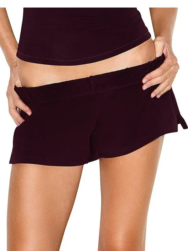 SKIMS Cotton Jersey Shorts - Currant