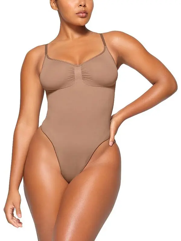 SKIMS Seamless Sculpt Thong Bodysuit - Sienna