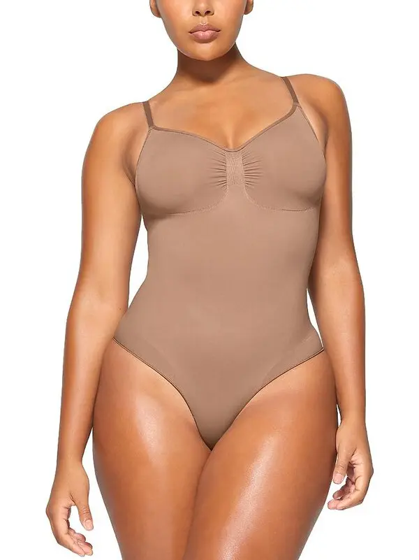 SKIMS Seamless Sculpted Brief Bodysuit - Sienna