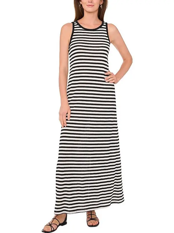 Vince Camuto Maxi Dress With Keyhole Back - New Ivory