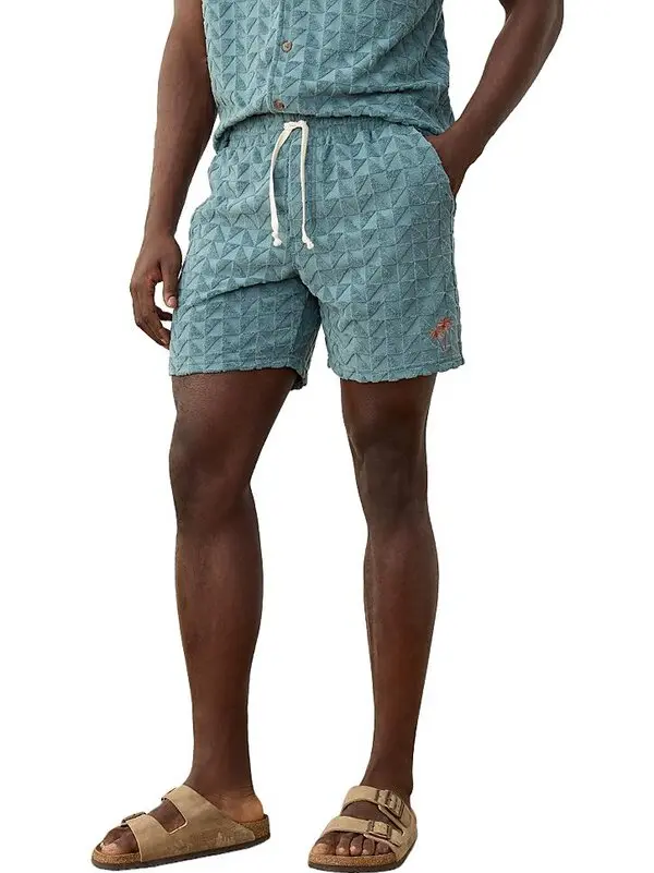 Marine Layer Textured Drawstring Shorts 6 - North Atlantic