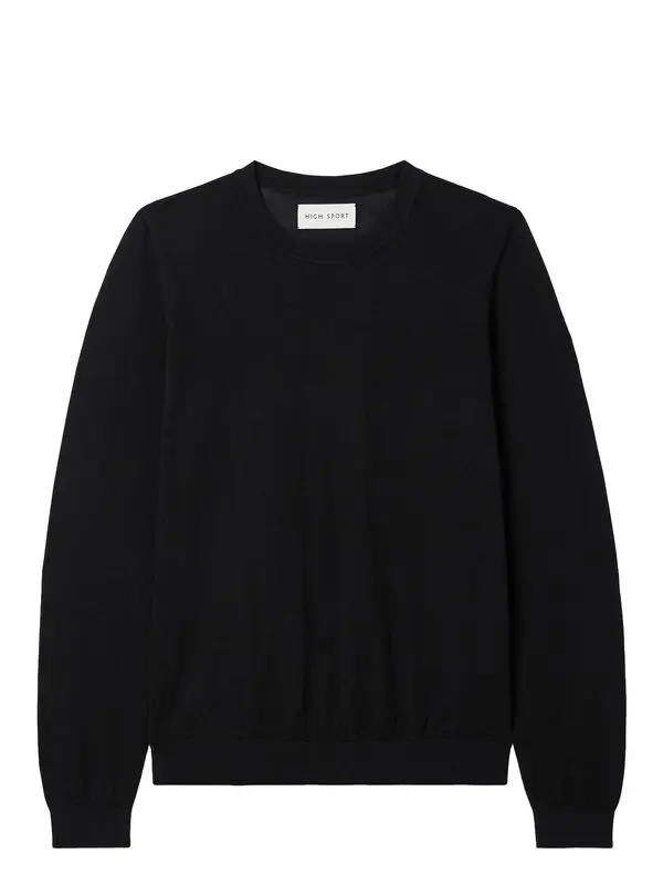 HIGH SPORT Alex Cotton Top - Black