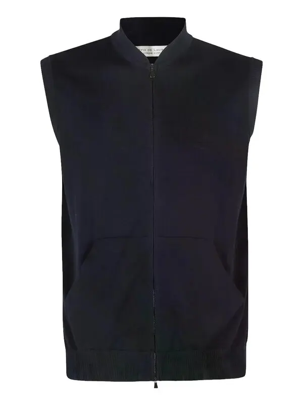 FILIPPO DE LAURENTIIS Zip-up Vest - Blue