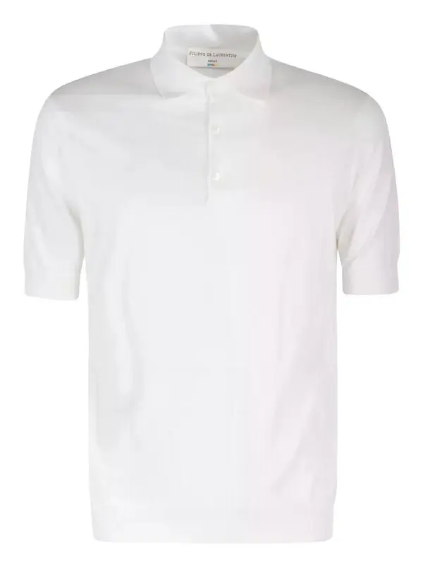 FILIPPO DE LAURENTIIS Short-sleeve Polo Shirt - White