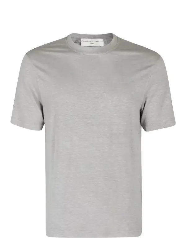 FILIPPO DE LAURENTIIS Crew Neck Short-sleeve T-shirt - Grey