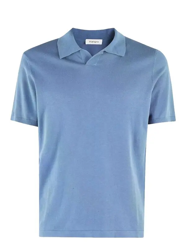 KANGRA Short-sleeve Polo Shirt - Blue