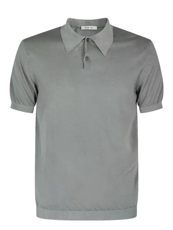 L.B.M. Cotton Polo Shirt - Green