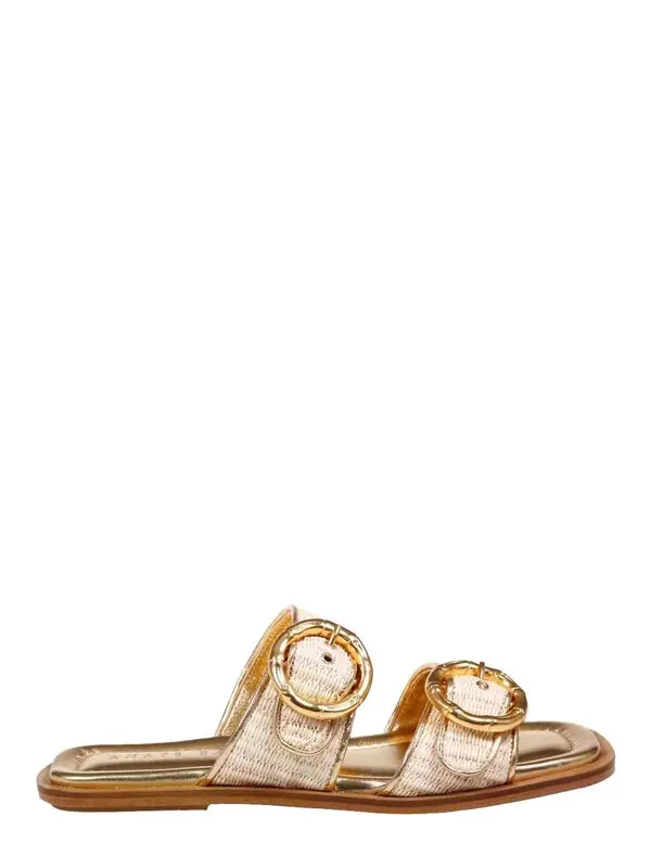 AMATO DANIELE Daniele Double-buckle Slide Sandals - Gold
