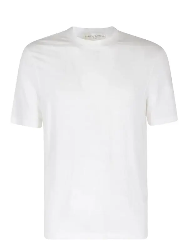 FILIPPO DE LAURENTIIS Crew Neck T-shirt - White