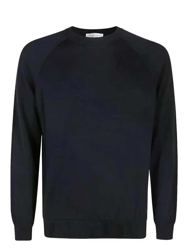 FILIPPO DE LAURENTIIS Raglan-sleeve Sweater - Blue