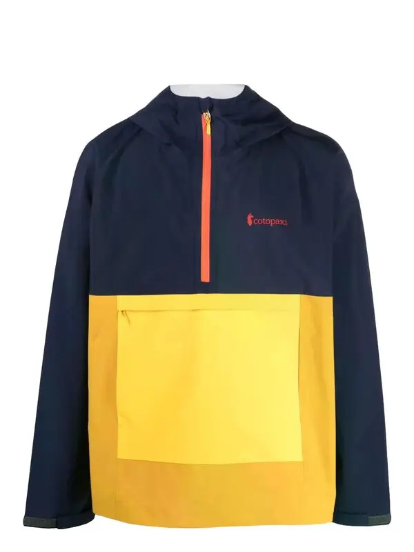 COTOPAXI Colour-block Hooded Windbreaker - Blue