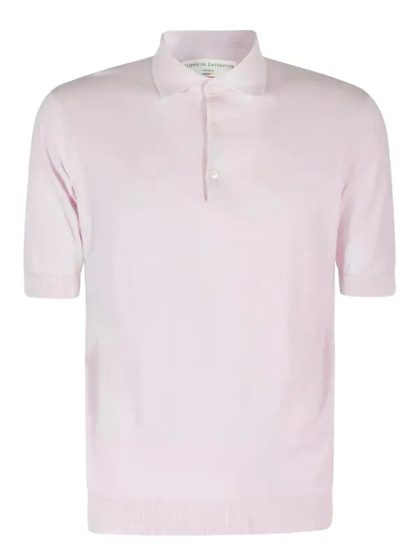 FILIPPO DE LAURENTIIS Short-sleeve Polo Shirt - Pink