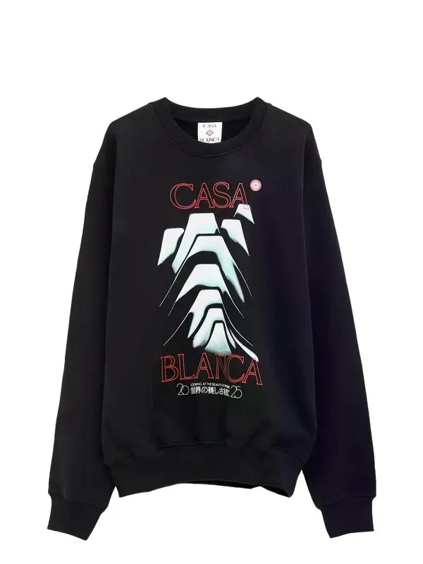 Casablanca Graphic-print Sweatshirt - Black