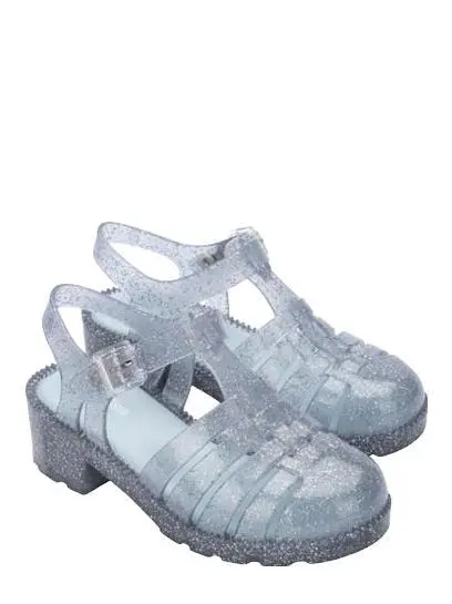 Melissa Posession Jelly Fisherman Sandal - Glitter Clear/ Blue