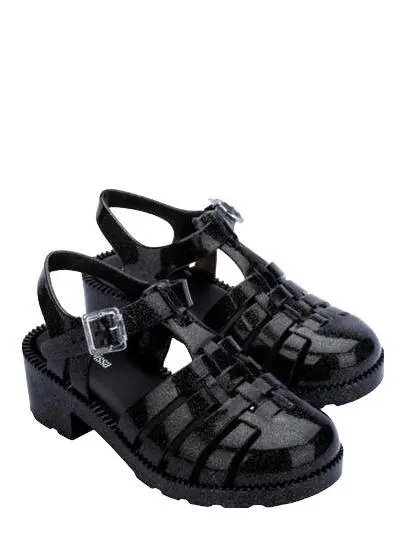 Melissa Posession Jelly Fisherman Sandal - Pearly Black