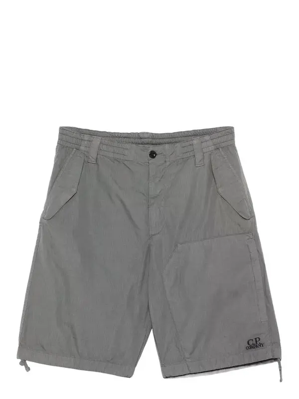 C.P. COMPANY Ripstop Cotton Shorts - Grey