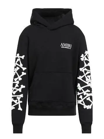 Amiri Hooded Sweatshirt With Logo And Print - Black