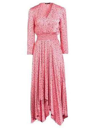 Maje Maxi Shirred Dress - Pink