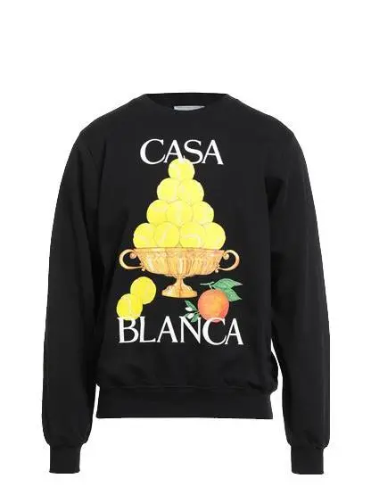 Casablanca Fleece Sweatshirt With Logo - Black