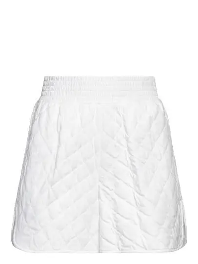MVP WARDROBE Cotton Twill Quilted Shorts - White