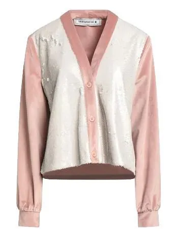 SHIRTAPORTER Velvet Jacket With Appliqués - Pink