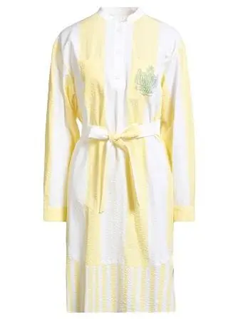 Maison Kitsuné Cotton Mini Shirt Dress - Yellow