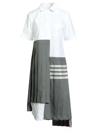 Thom Browne Midi Shirt Dress - White