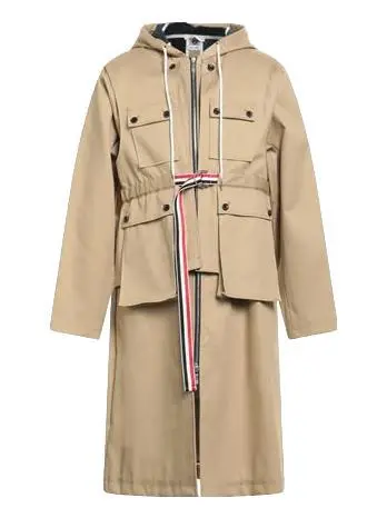 Thom Browne Cotton Overcoat & Trench Coat - Beige
