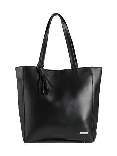 V BY MUUBAA Leather Shopper Bag - Black