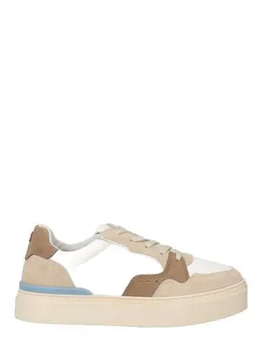 Peuterey Low-top Leather Sneakers - Beige
