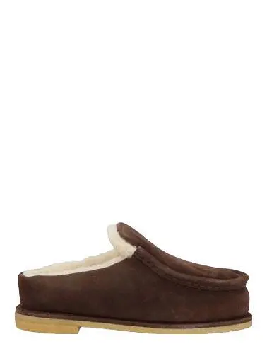 JW Anderson Calfskin Leather Clogs - Black