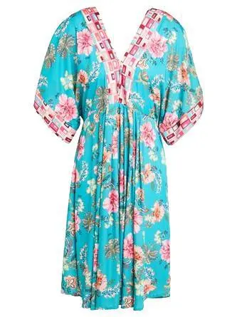 LIU •JO Floral-print Midi Dress - Blue