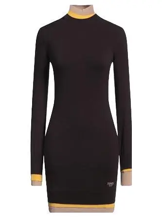 Fendi Mini Knitted Dress - Brown