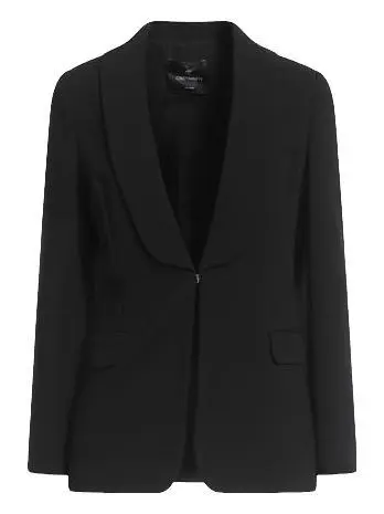 CRISTINAEFFE Crepe Single-breasted Blazer - Black