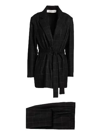 SHIRTAPORTER Suit With Checked Pattern - Black