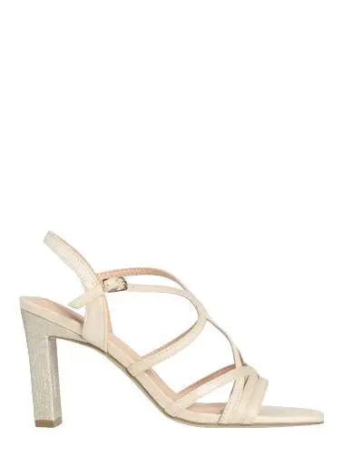 Menbur Brushed Synthetic Fiber Sandals - White