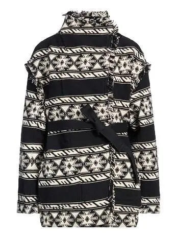 MARANT ETOILE Belted Jacquard Jacket - Black