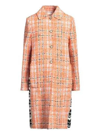 Marni Single-breasted Tweed Coat - Orange