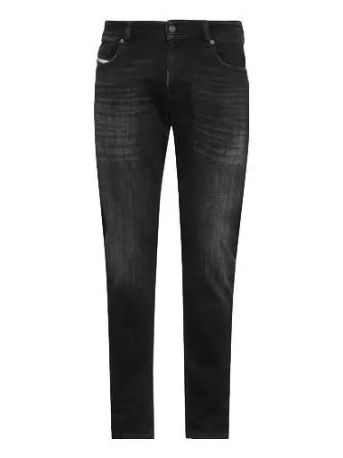 Diesel Cotton-blend Tapered Jeans - Black