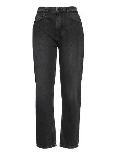 Guess Straight-leg Jeans With Appliqués - Black