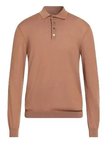DANIELE FIESOLI Cashmere Polo Collar Sweater - Brown