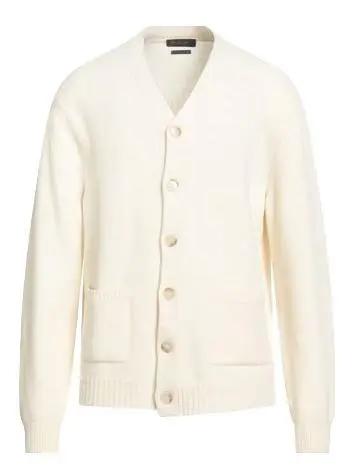 DANIELE FIESOLI Knitted Wool And Cashmere Cardigan - White