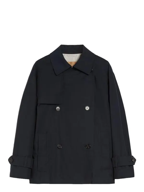 Max Mara Zeno Short Trench Coat - Ultramarine