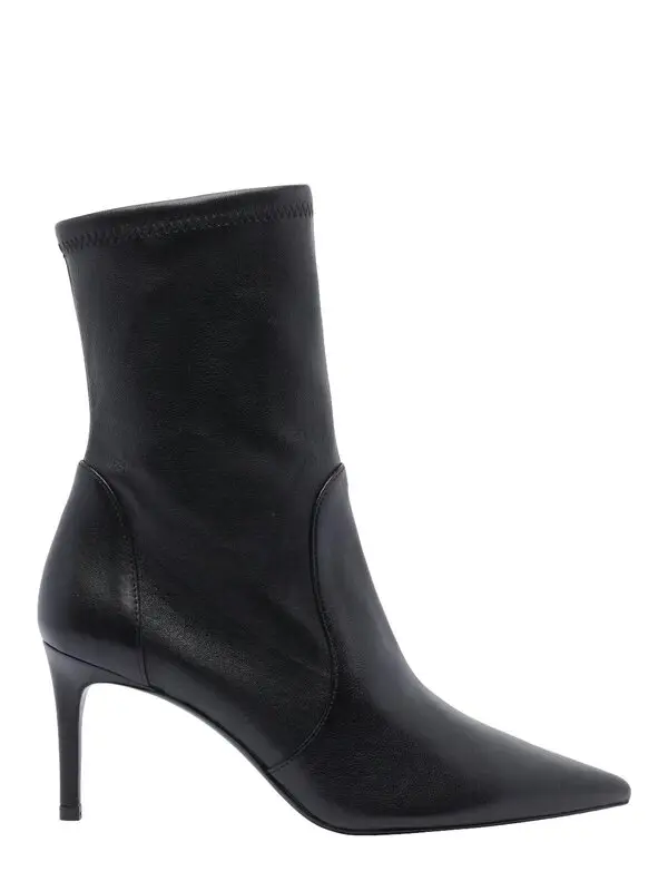 STUART WEITZMAN Leather Ankle Boots - Black