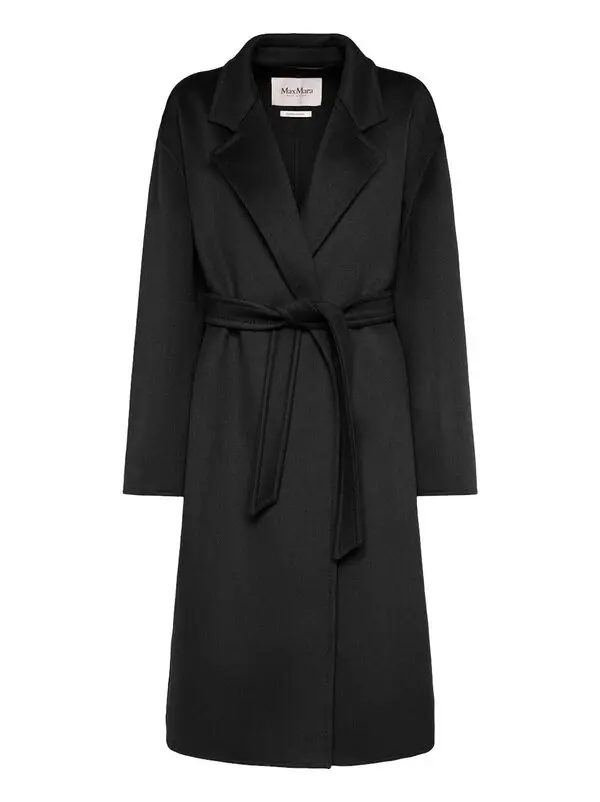 Max Mara Melinda Cashmere Midi Coat - Black