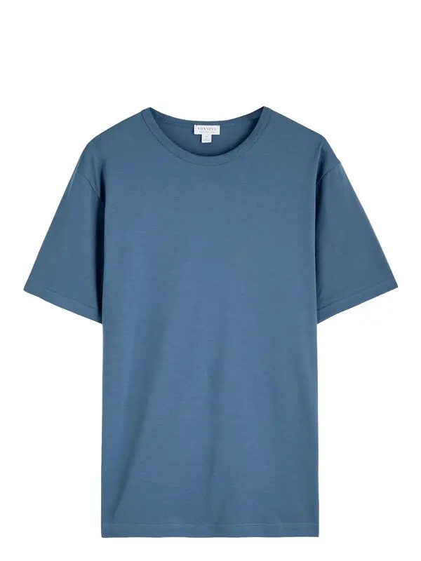 Sunspel Cotton T-shirt - Blue