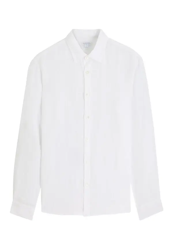Sunspel Linen Shirt - White