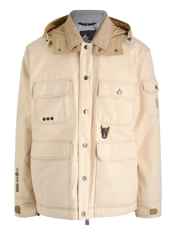 Moncler Kelpius Padded Cotton-twill Overshirt Jacket - Cream